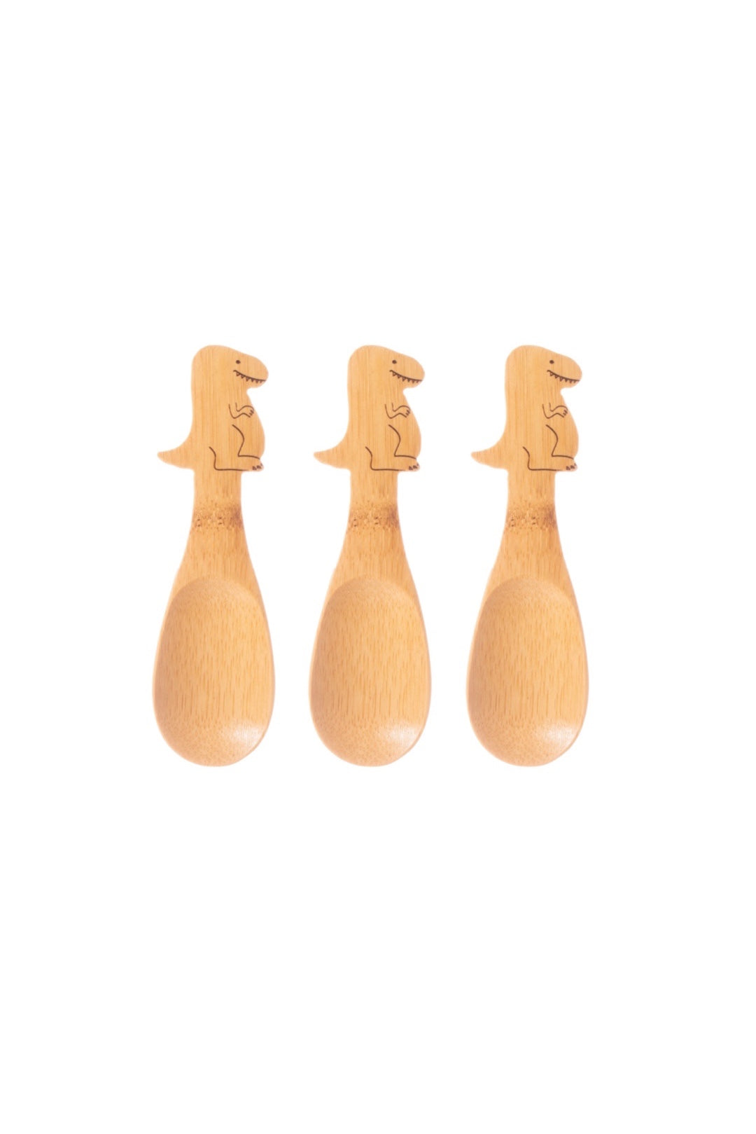 Bamboo T-Rex Spoons - Set of 3 – 3LittlePicks